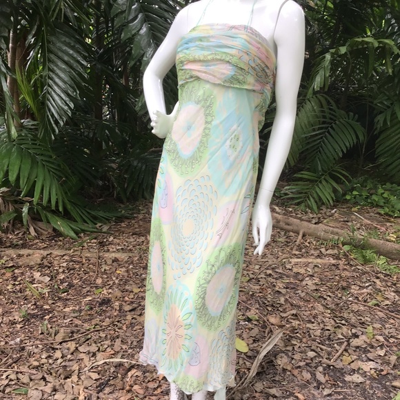 Heidi Weisel | Dresses | Vintage Silk Maxi Dress 9s | Poshmark